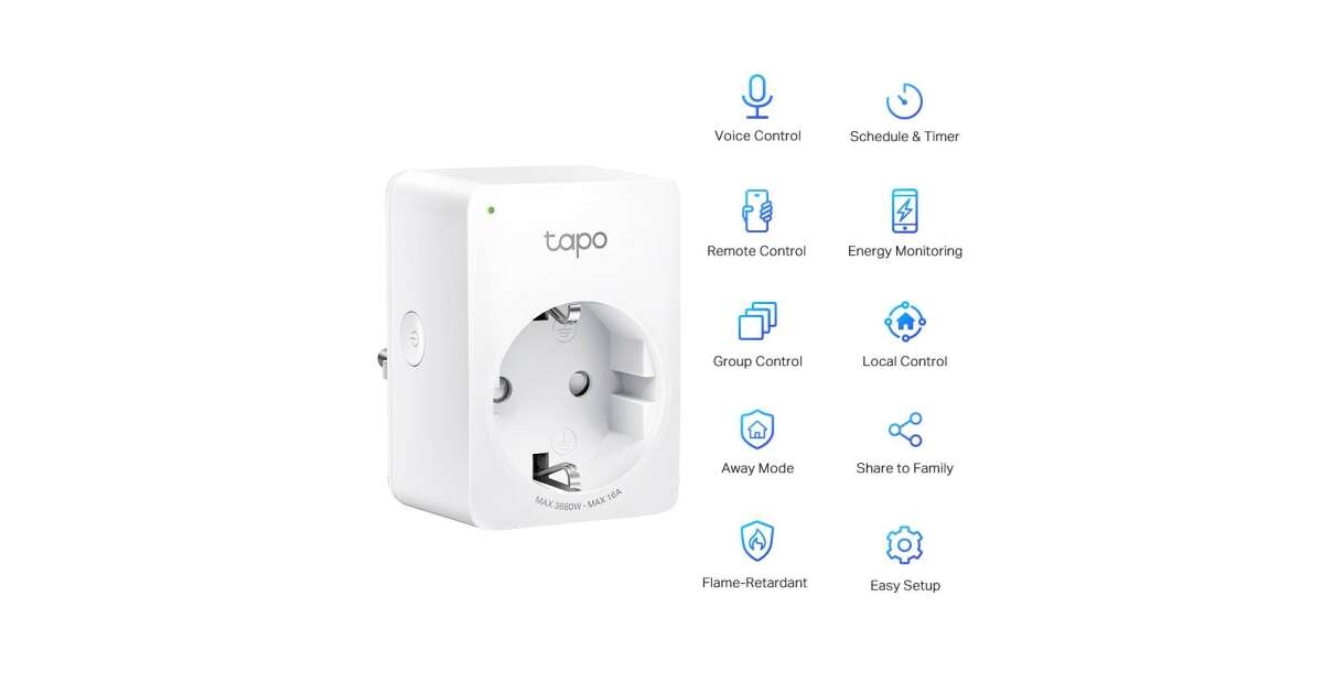 TP-Link Tapo P110 Okos konnektor (TAPO P110) | Pepita.hu