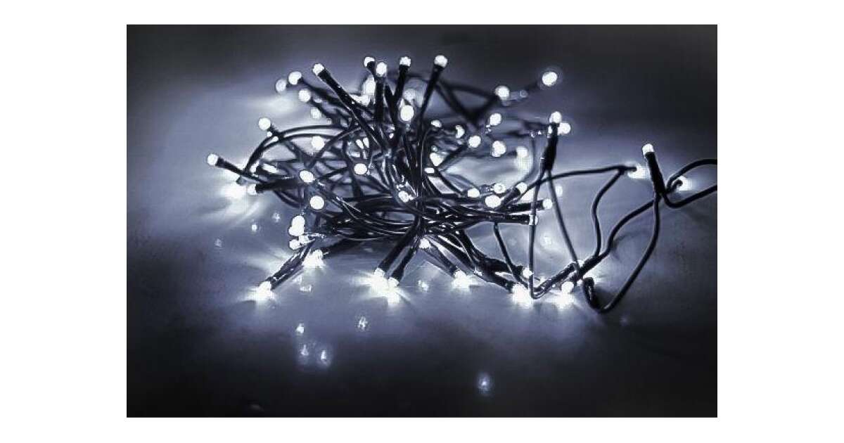 Basic Kültéri LED Fényfüzér 120 db HIDEG FEHÉR LED-del | Pepita.hu