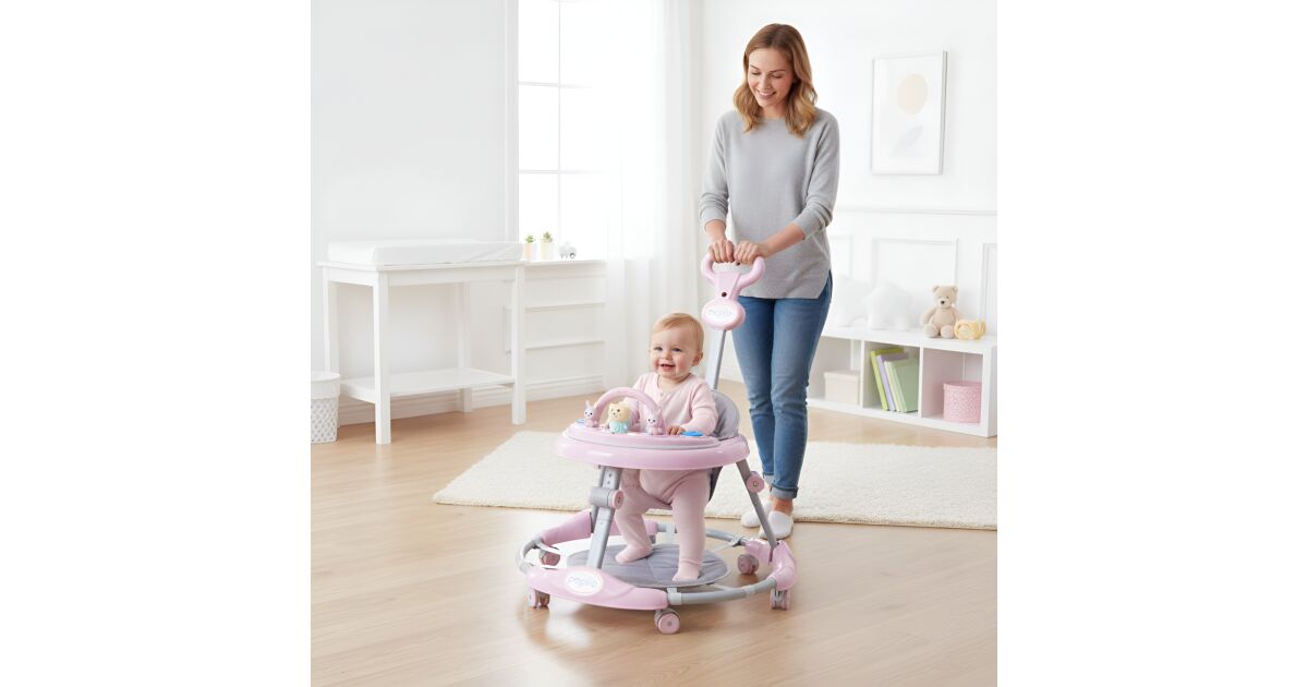 Pepita 3in1 Convertible Light-up Baby Comp mit Schiebegriff #rosa ...