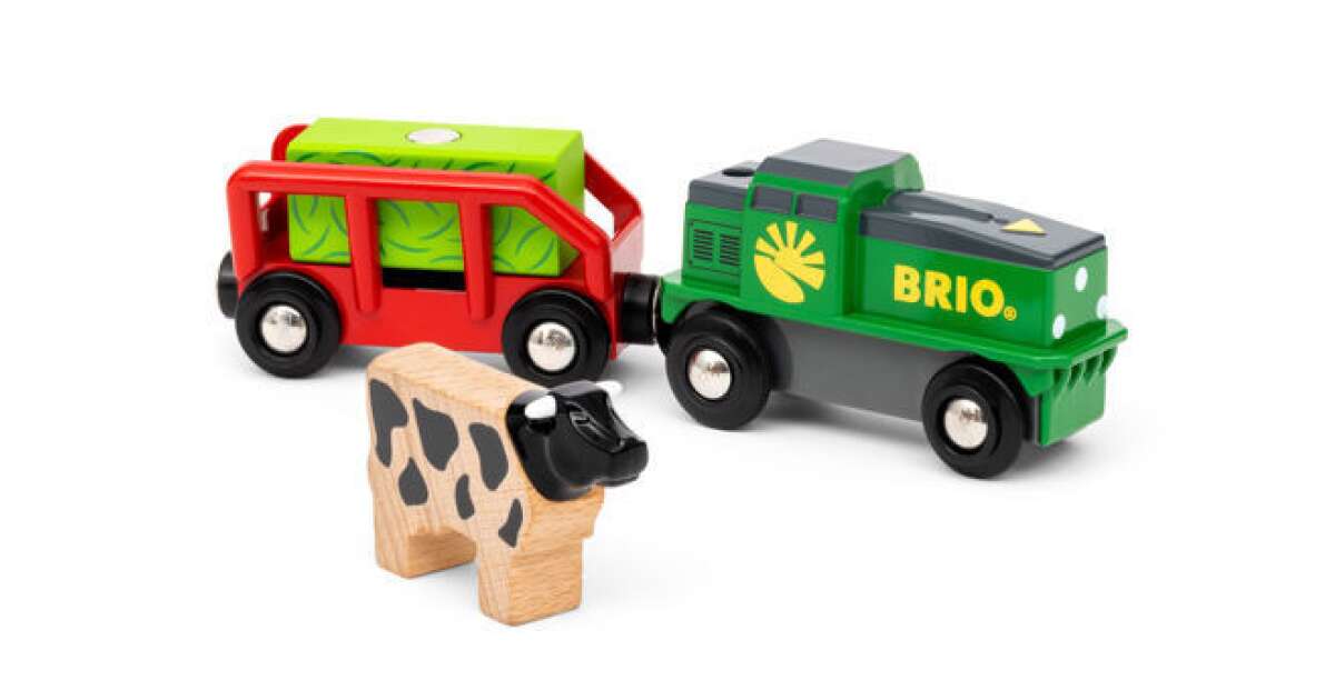 BRIO Farmi Akkumulátoros Vonat - 4 db-os szett | Pepita.hu