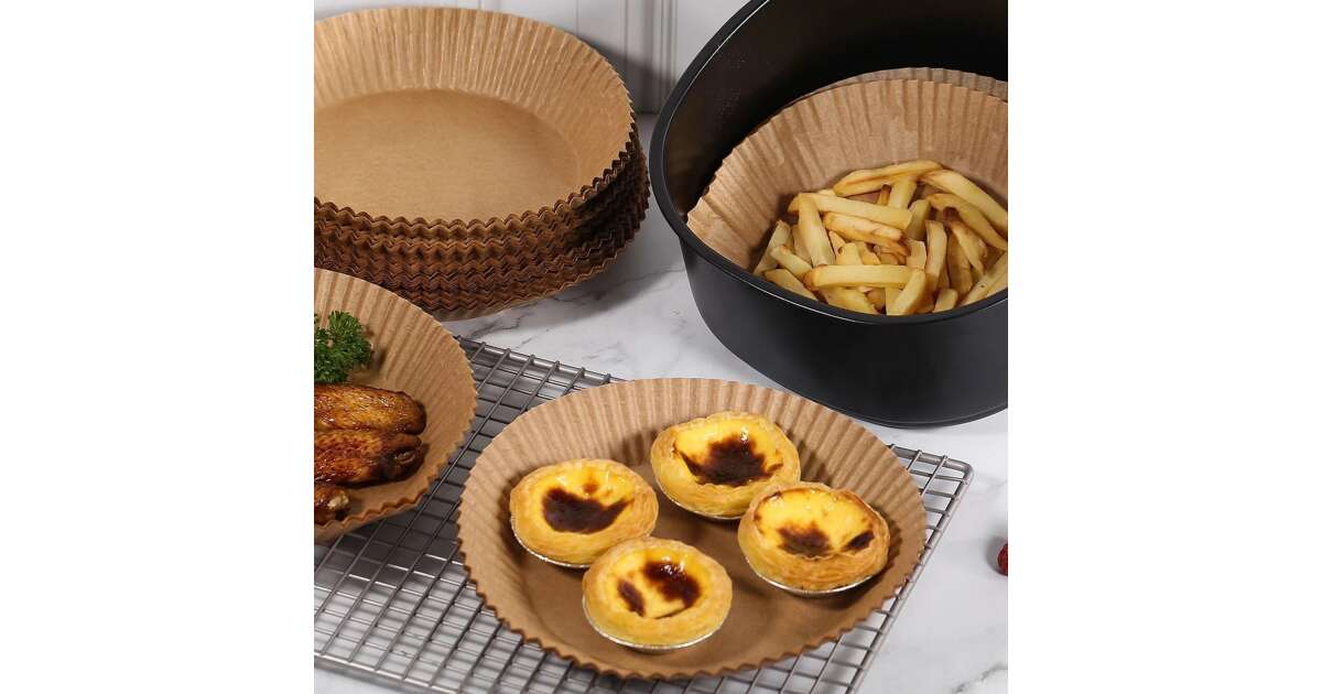Bewello forrólevegős sütőpapír bw1020D,air fryer sütőpapír,olaj nélküli ...