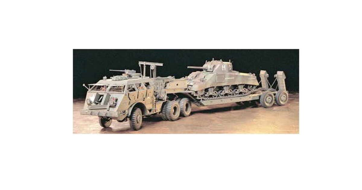 Tamiya U.S. 40 Ton Tank Transporte teherautó műanyag modell (1:35 ...