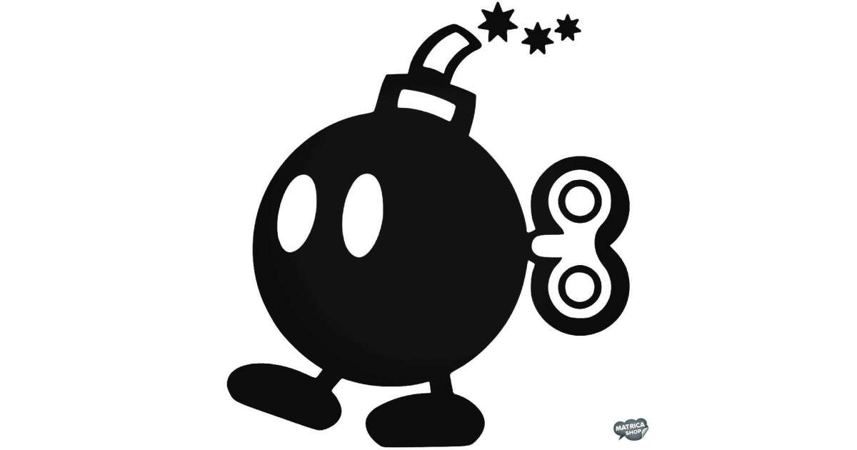 Super Mario bomba "11" matrica | Pepita.hu