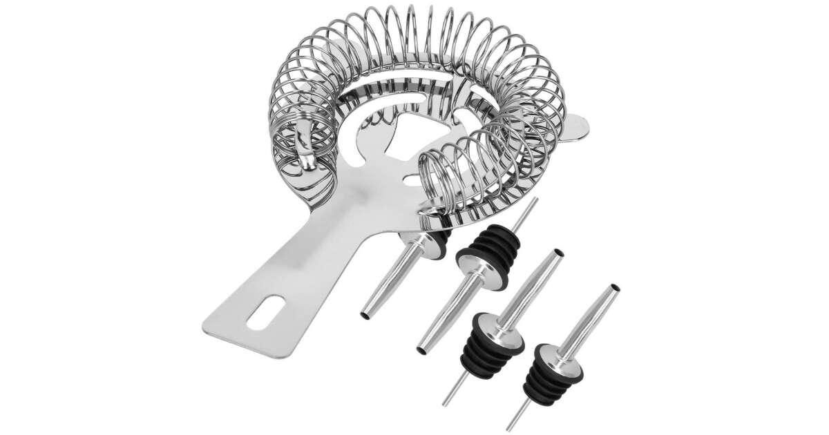 Set Cocktail Shaker Kit pentru barmani 750ml, KI16, 14 piese | Pepita.com
