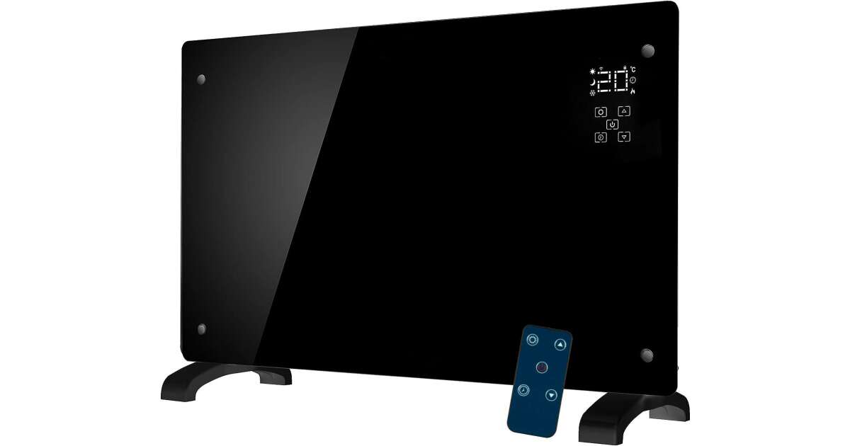 Panou de incalzire din sticla, 2500W, 3 trepte, cu termostat si ...