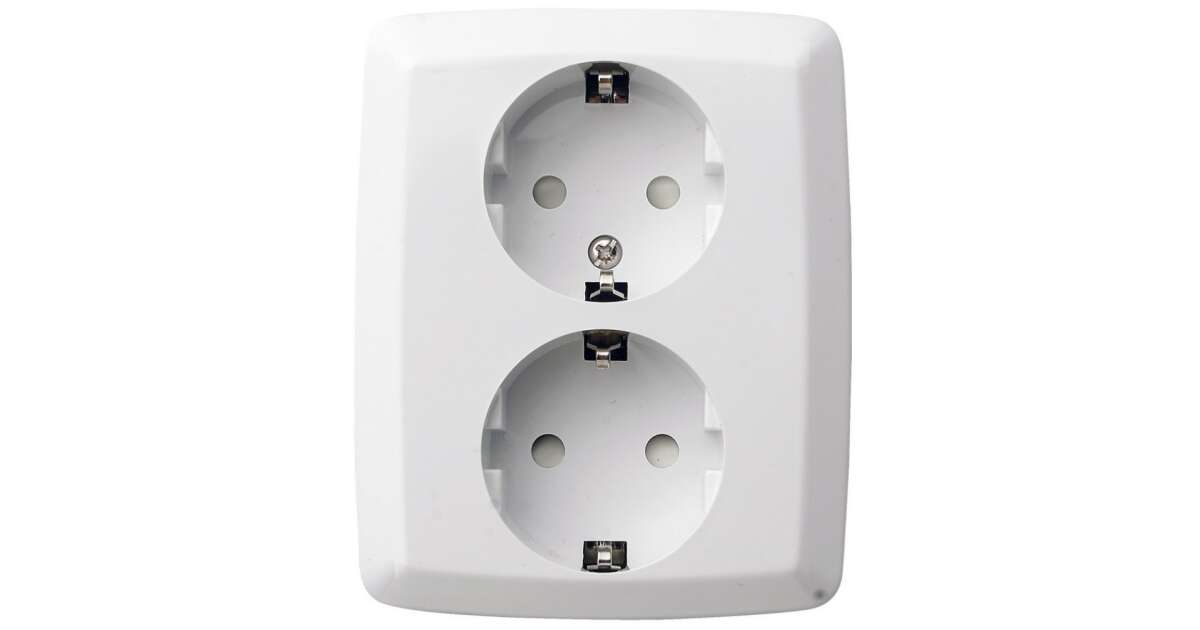 GAO Wave 2 grounded, recessed socket 250V 16A | Pepita.com