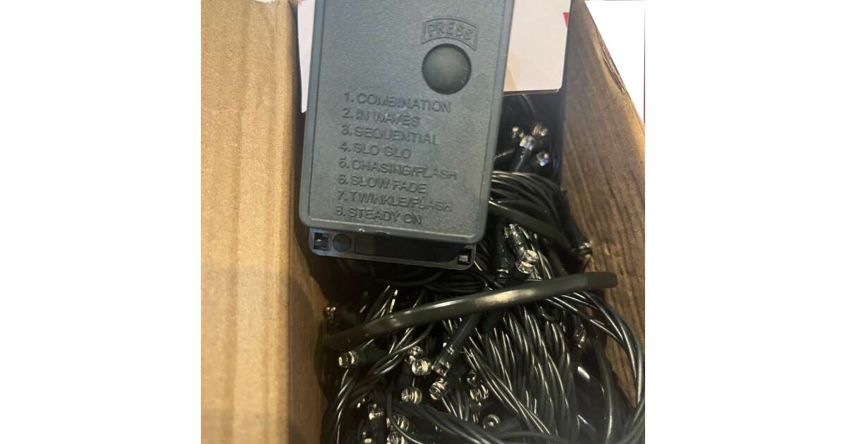 Karácsonyfa égősor 8 programmal, 100 LED-es 8.5m, Melegfehér | Pepita.hu