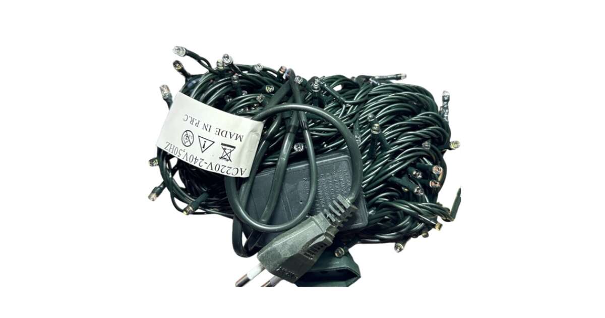 Karácsonyfa égősor 8 programmal, 180 LED-es 13.6m, Színes | Pepita.hu