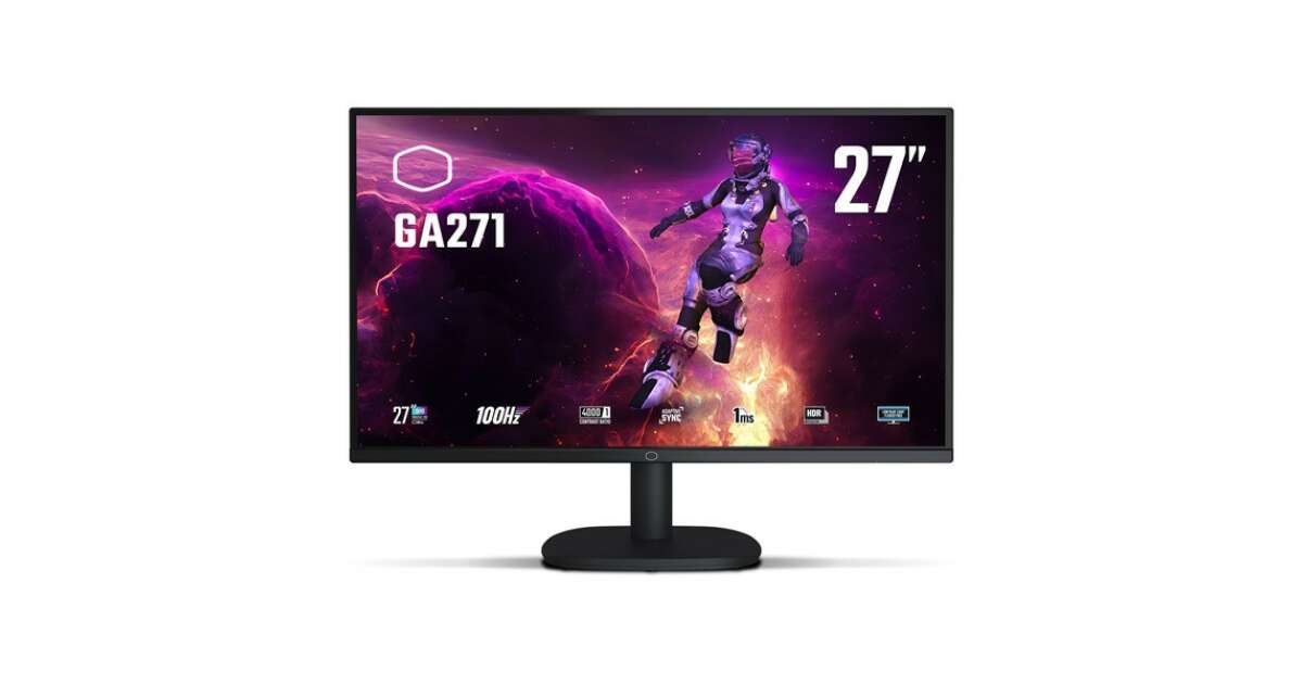 COOLER MASTER Monitor Gaming 27" GA271, 100Hz, 2K WQHD 2560x1440 ...