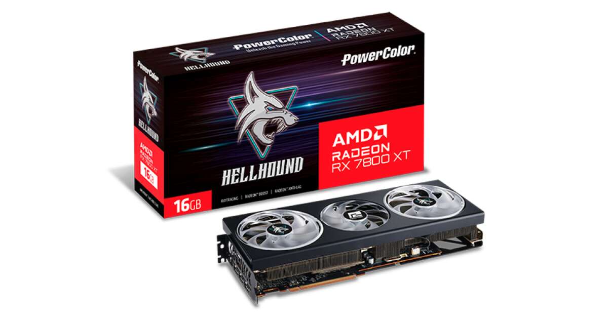 PowerColor RX7800XT - Hellhound - RX7800XT 16G-L/OC | Pepita.hu