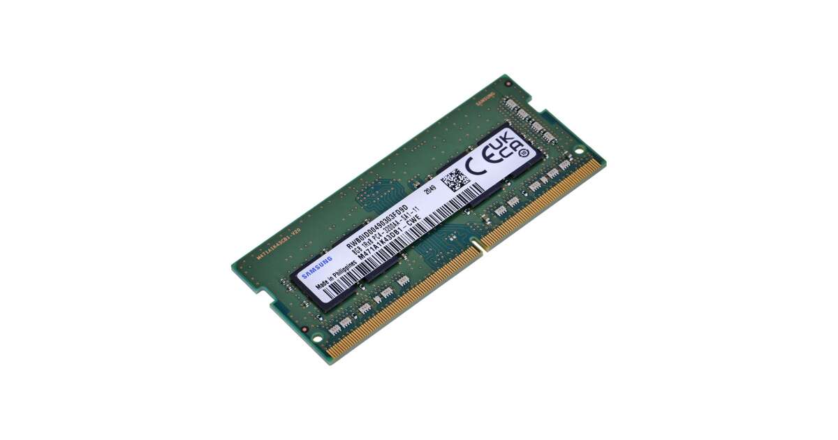 Samsung M471A1K43DB1-CWE 8 GB (1 x 8 GB), DDR4, 3200 Mhz notebook ...