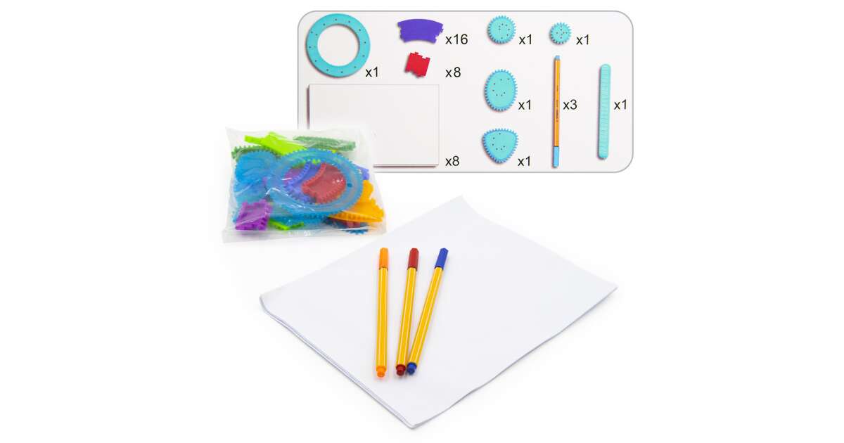 Geometriai alakzat rajzoló szett | Pepita.hu