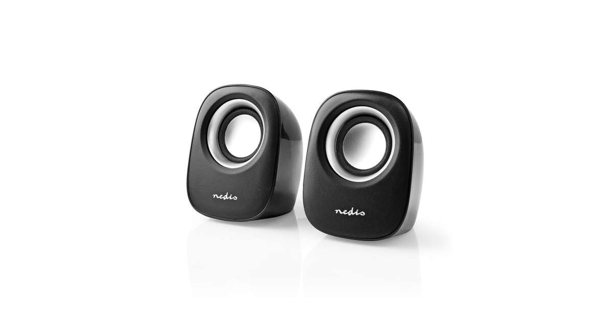 NEDIS PC-hangszóró 2.0 | 12 W | 3.5 mm Dugasz | USB-áramellátású ...