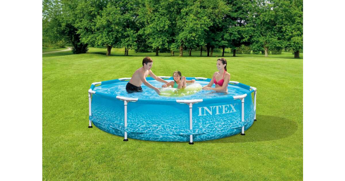 Intex 305x76cm Beachside Prémium fémvázas Medence (28206NP) | Pepita.hu