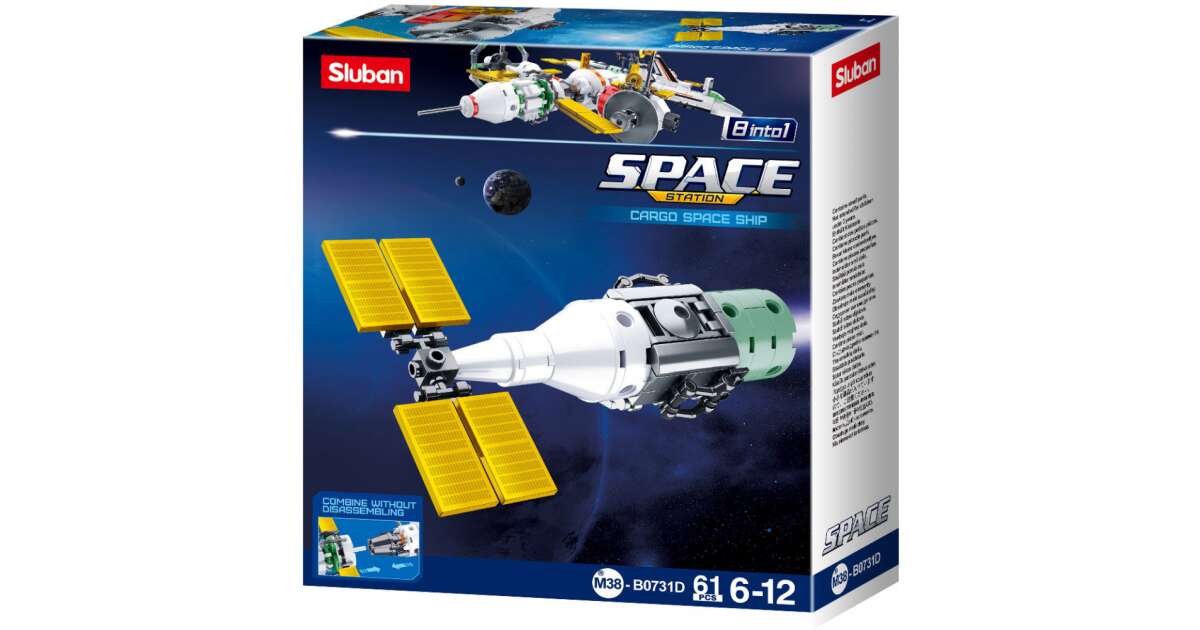 Sluban Space - 8 into 1 műhold építőjáték készlet | Pepita.hu