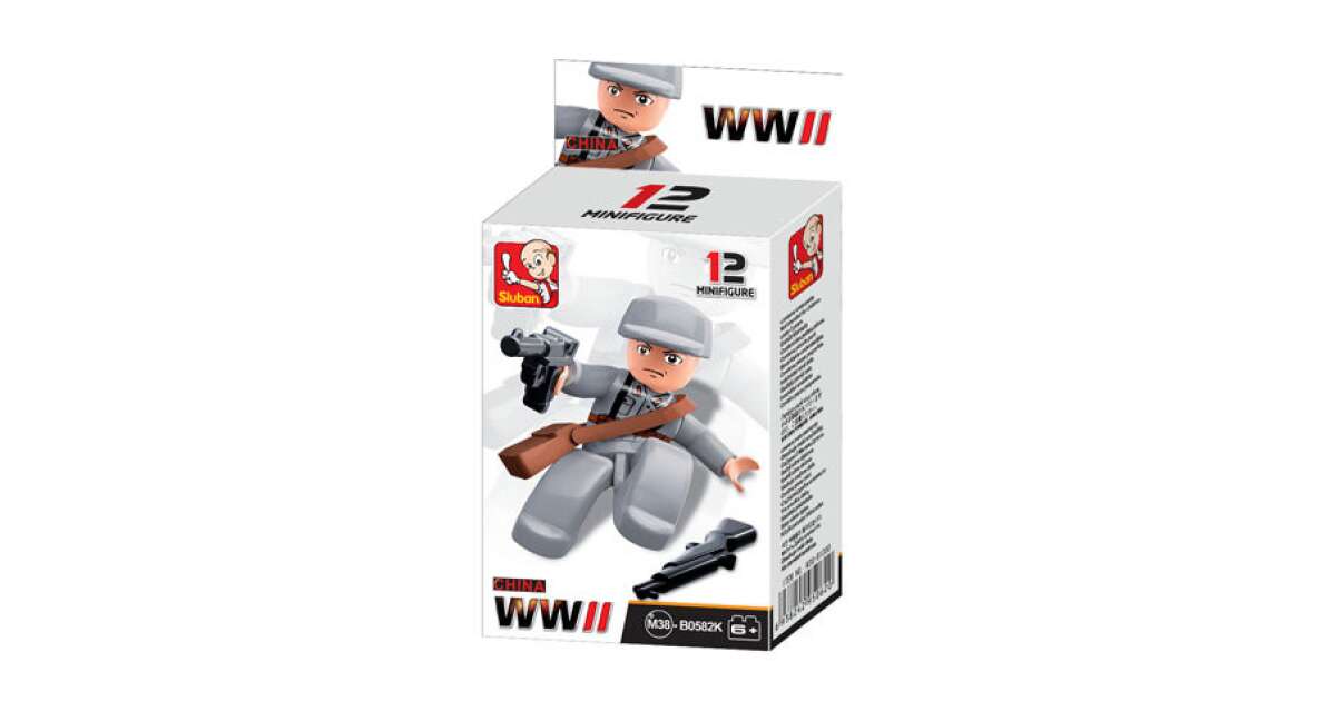 Sluban Minifigures WWII kínai gyalogos katona építőjáték figura | Pepita.hu