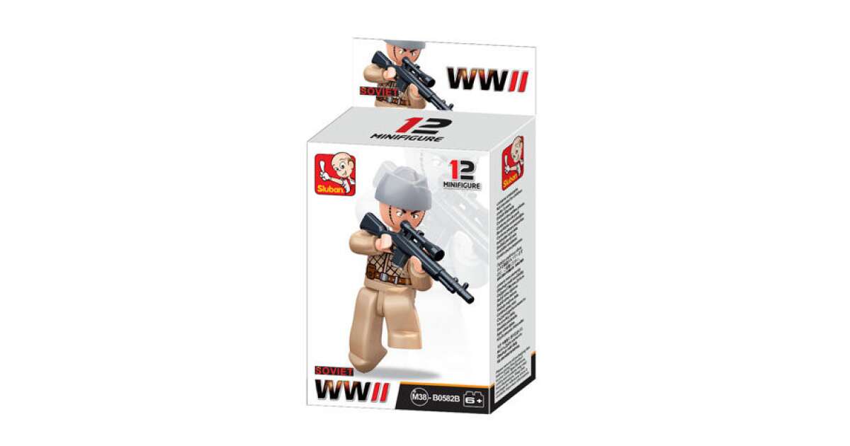 Sluban Minifigures WWII szovjet mesterlövész építőjáték figura | Pepita.hu