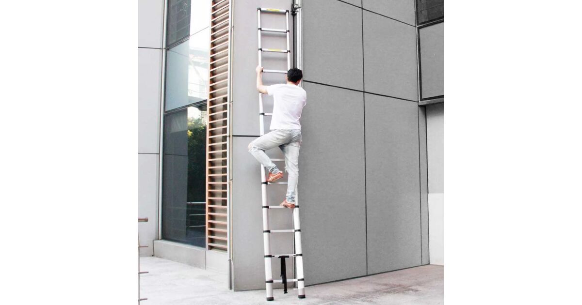 Timeless Tools Scara telescopica din aluminiu, 3 lungimi-4,1 metri ...