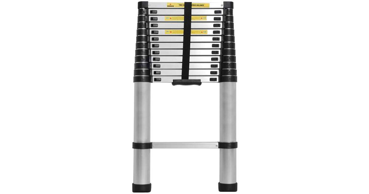 Timeless Tools Scara telescopica din aluminiu, 3 lungimi-4,1 metri ...