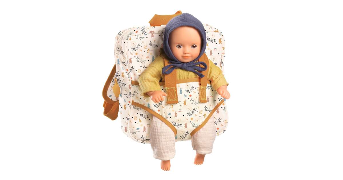 Babakocsi Hátizsák - Játékbaba Hordozó - Pasztell | Pepita.hu