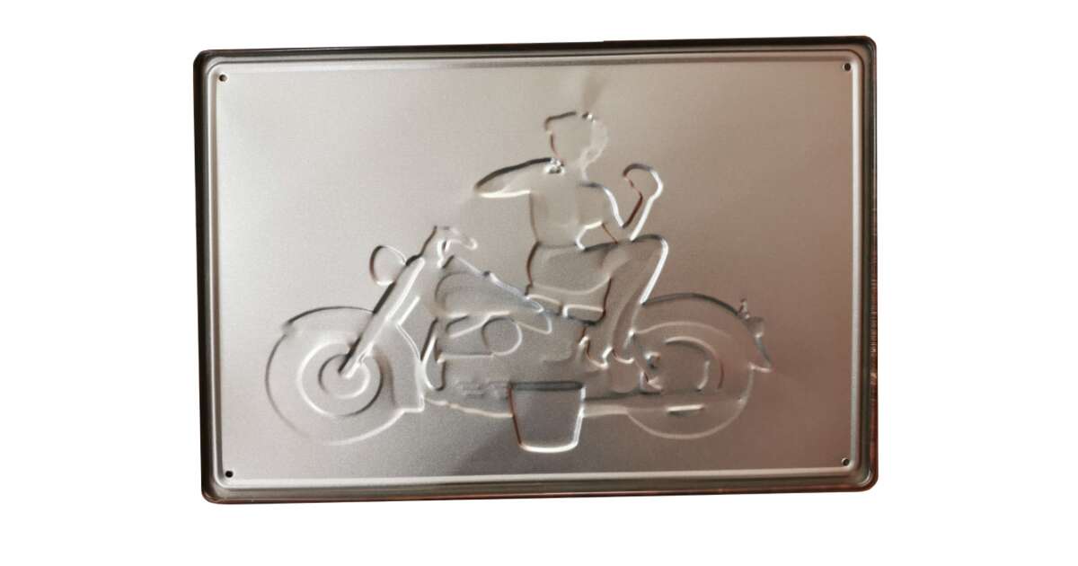 Vintage Motorkerékpár Fémdekorációs Tábla - 30x20 cm | Pepita.hu