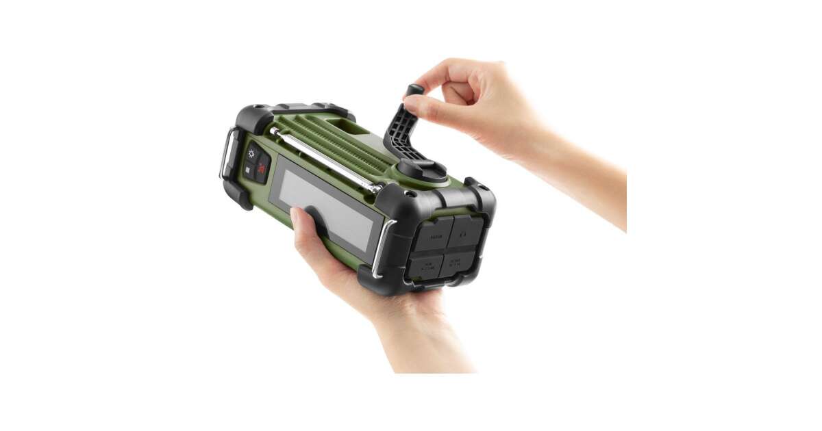 Sangean MMR-99 Forest Green FM / AM / Bluetooth napelemes vészhelyzet ...