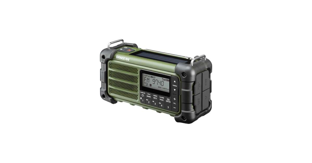 Sangean MMR-99 Forest Green FM / AM / Bluetooth napelemes vészhelyzet ...