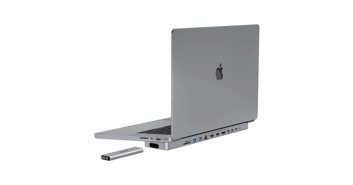 USB-C docking station / Hub for MacBook Pro 13 / 14 INVZI MagHub 12in2 ...
