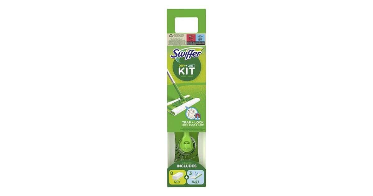 Swiffer Sweeper Starter Kit 1pc Mop 8pc dry and 3pc wet wipes Refill