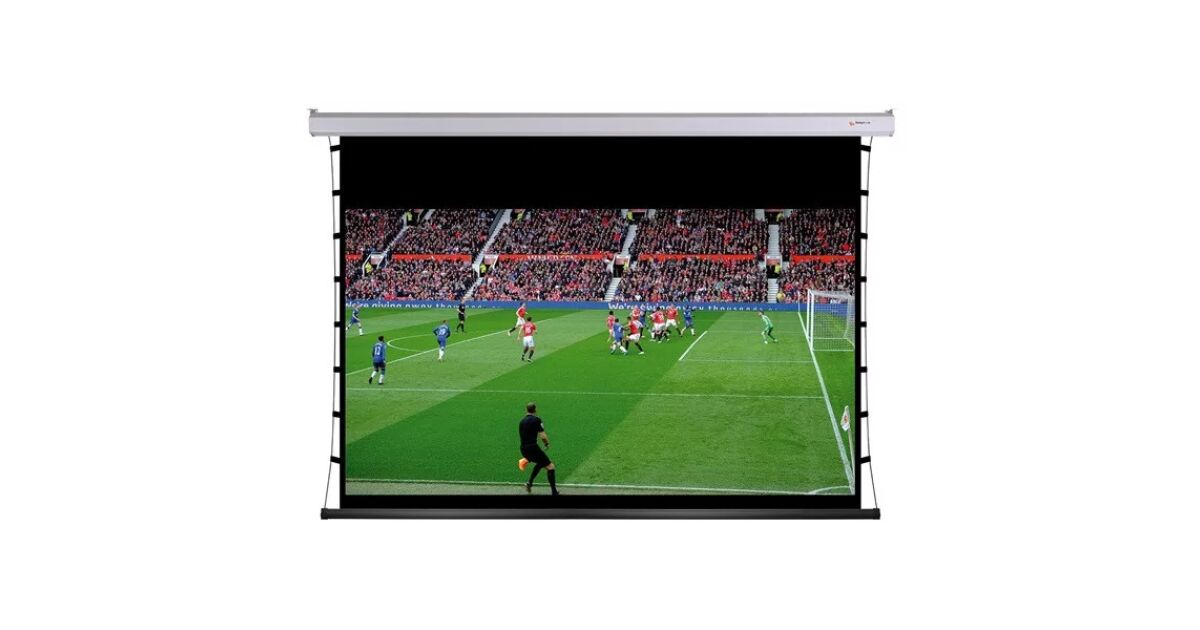 Ecran de proiecție de perete motorizat Funscreen Tensioned Motor ...