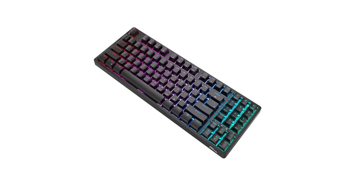 Wireless mechanical keyboard Royal Kludge RK92 RGB, Red switch (black ...