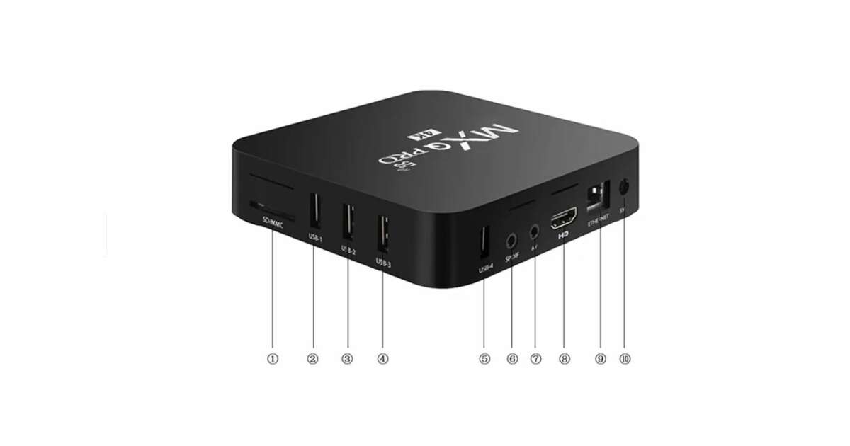 SPRINTER MXQ TV BOX, TV okosító, 4k mxq pro plus, wifi, Mini PC Android ...