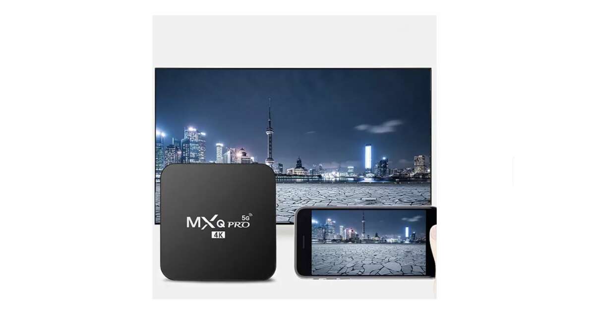 SPRINTER MXQ TV BOX, TV okosító, 4k mxq pro plus, wifi, Mini PC Android 11.1 médialejátszó, TV ...