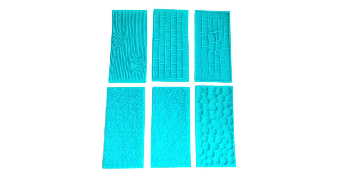 6 db Szilikon Torta Díszítő Forma - 3D Minták | Pepita.hu