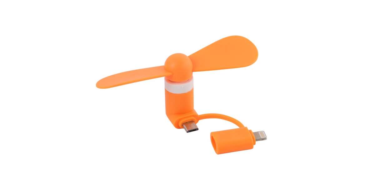 Mini Telefon Ventilátor - USB & Lightning Csatlakozó | Pepita.hu