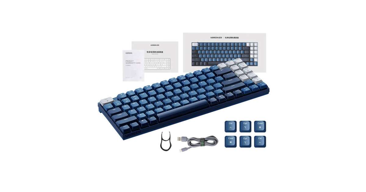 Wireless mechanical keyboard UGREEN KU102 BT (Blue) | Pepita.hu