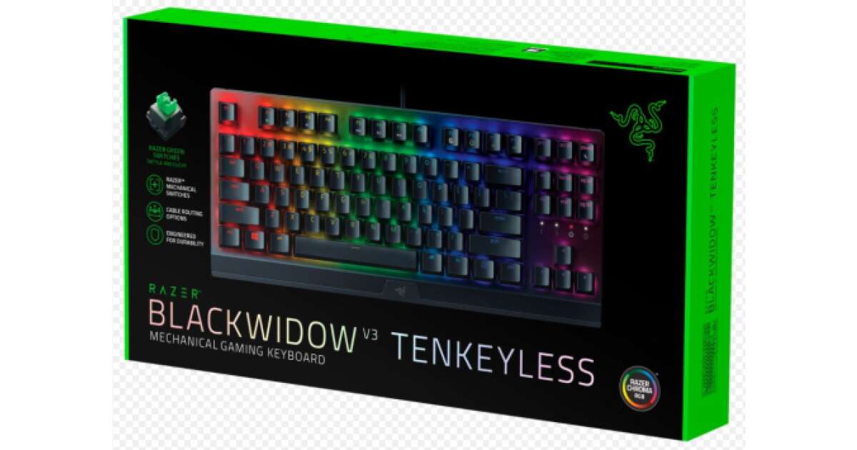 Razer BlackWidow V3 Tenkeyless (Green Switch) - US Layout 85637654