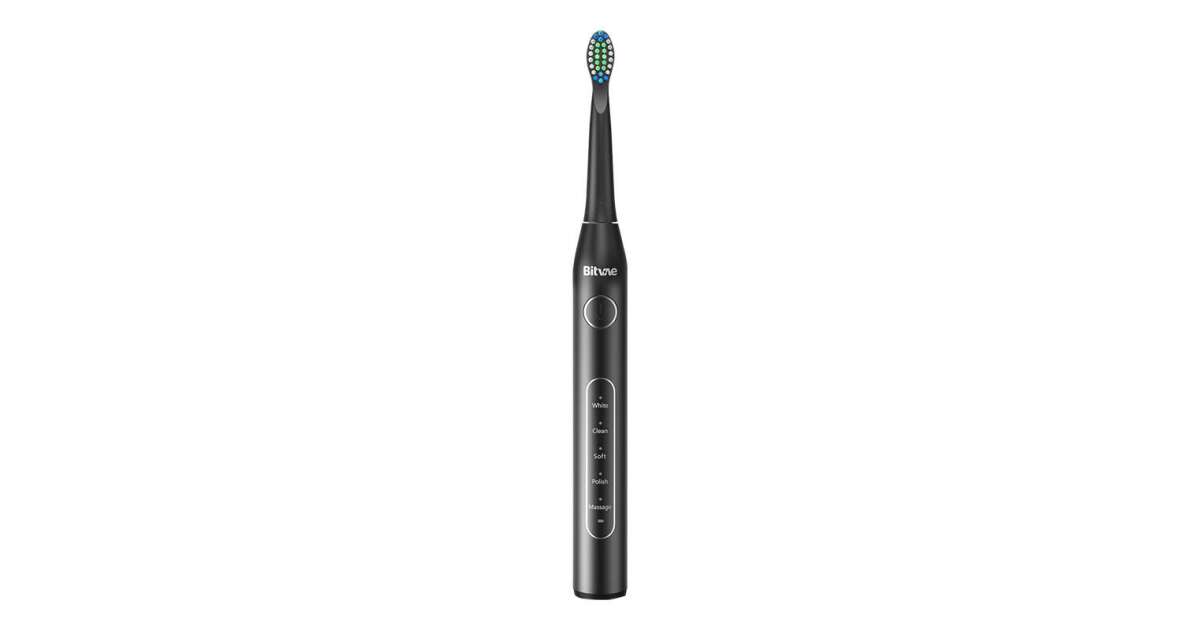 Sonic toothbrush with tips set and water flosser Bitvae D2+C2 (black ...