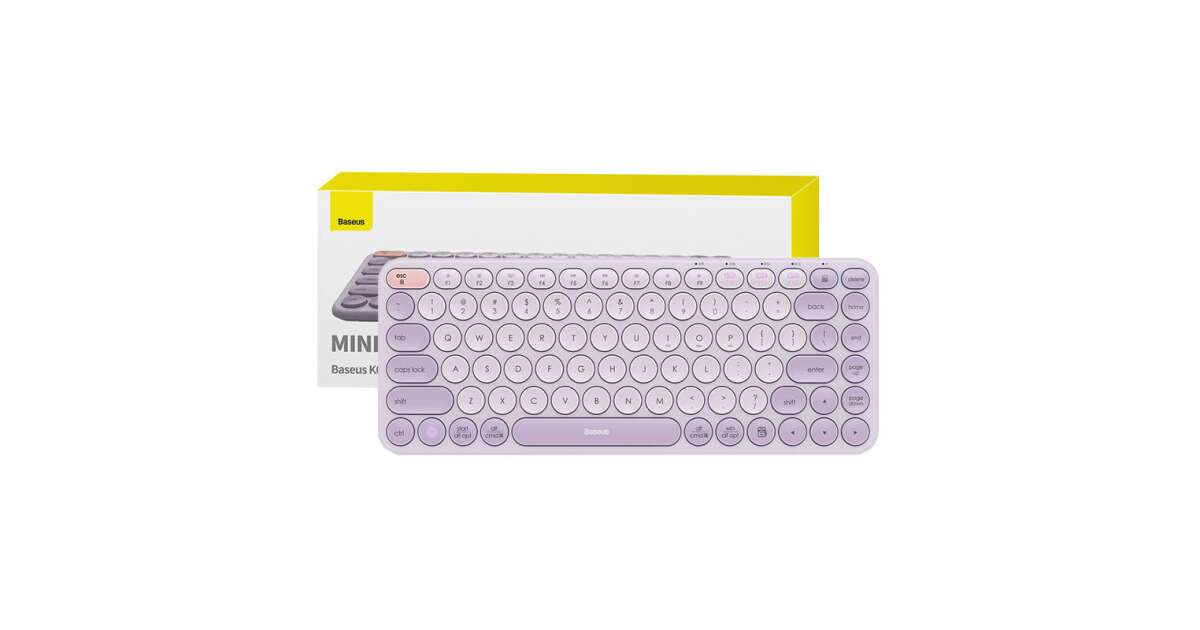 Wireless Tri-Mode Keyboard Baseus K01A (Purple) | Pepita.hu