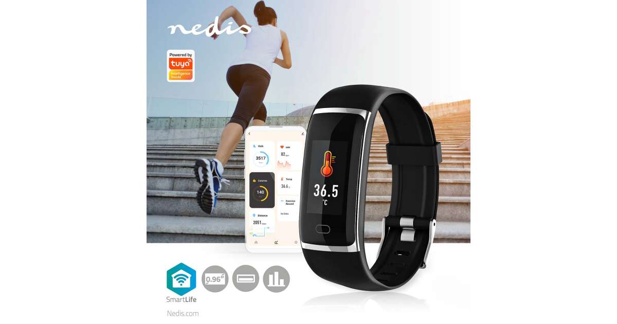 NEDIS, BTSW001BK SMARTLIFE gondosóra, TUYA app-pal, Okosóra LCD P67 ...