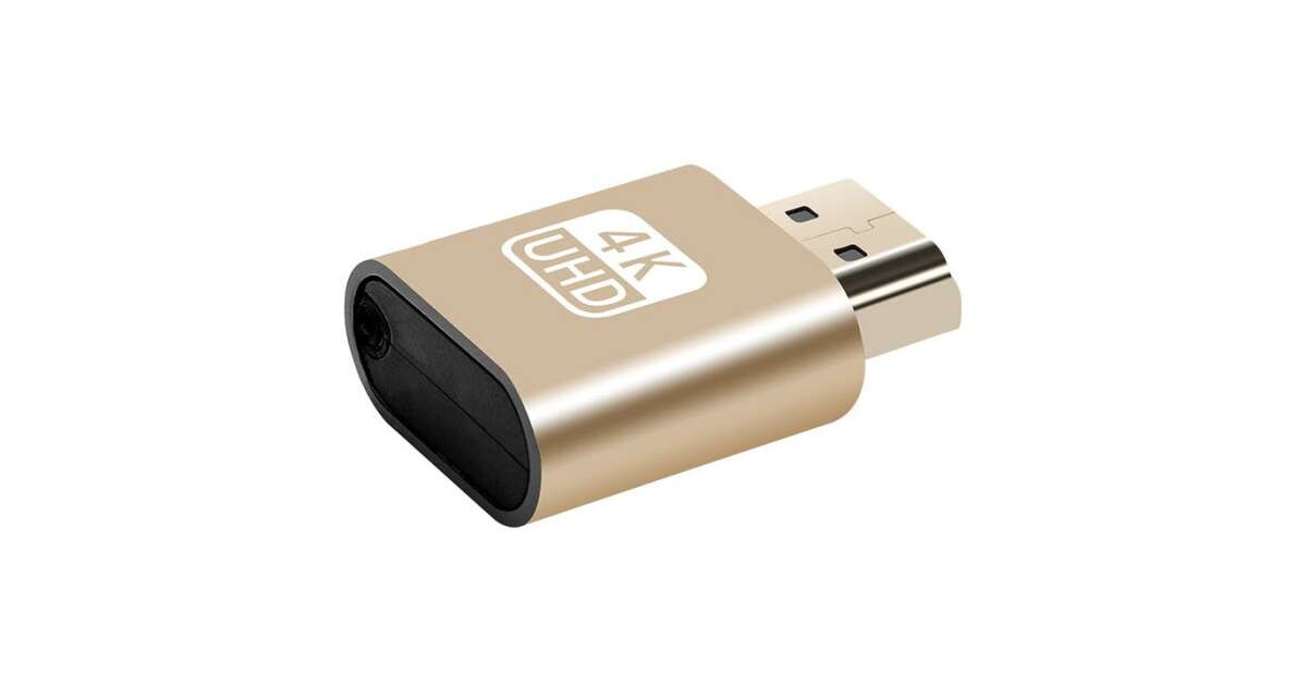 4k HDMI emulátor adapter, Windows / Mac OS / Linux kompatibilitás ...