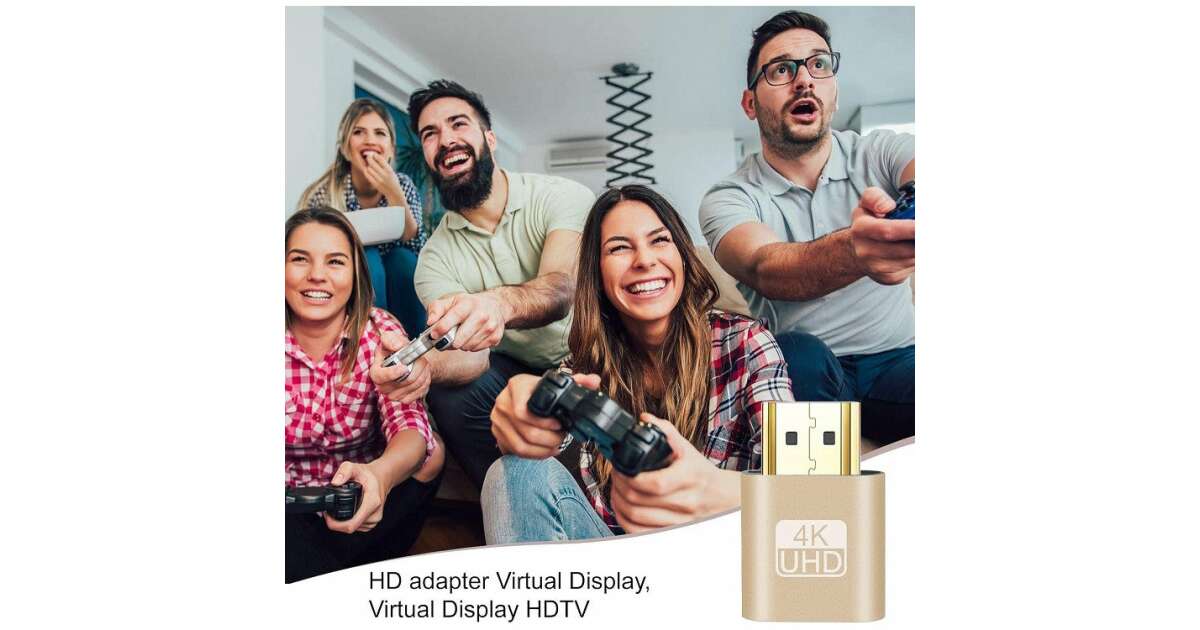 4k HDMI emulátor adapter, Windows / Mac OS / Linux kompatibilitás ...