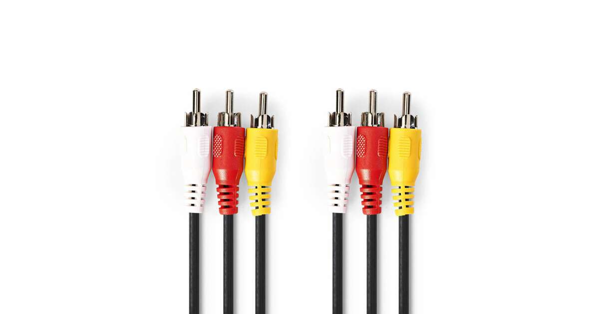 Composite Video Cable | 3 RCA Connectors - 3 RCA Connectors | 2,0 m ...