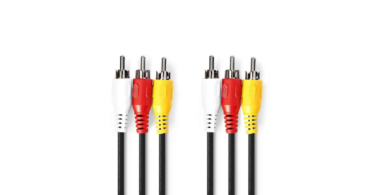 Composite Video Cable | 3 RCA Connectors - 3 RCA Connectors | 2,0 m ...