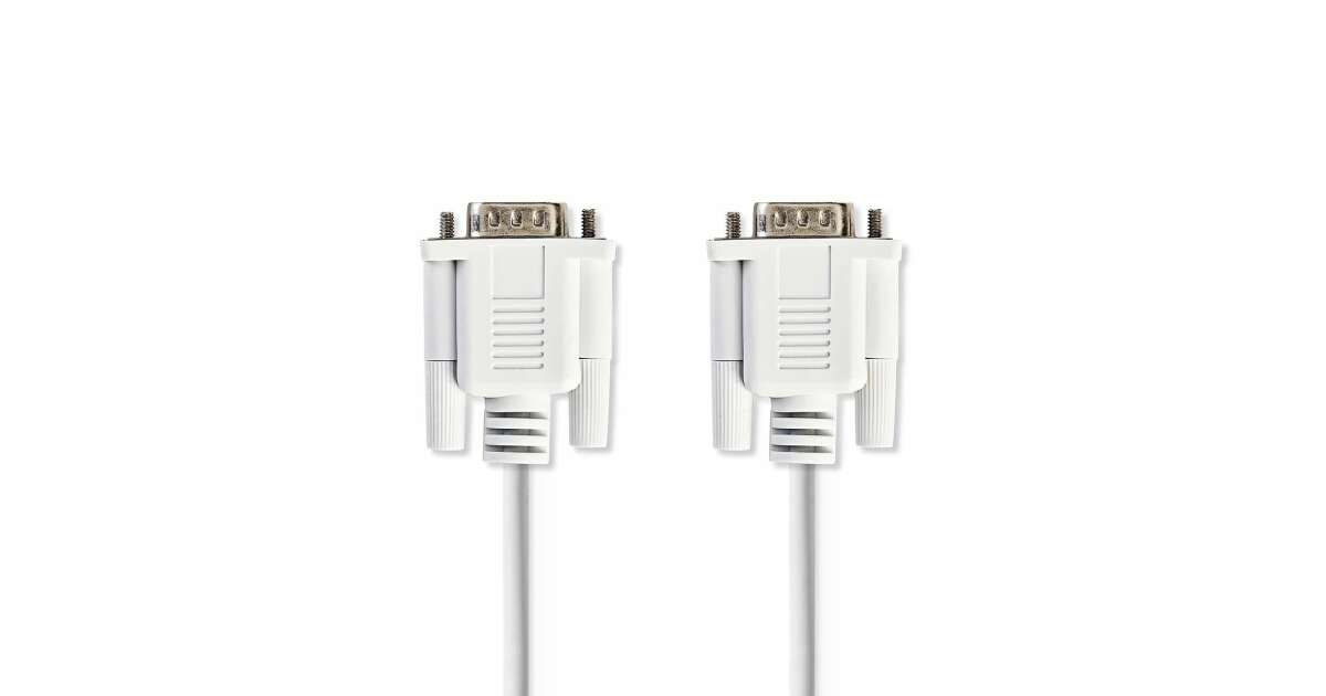 Straight Cable | D-Sub 9 pin Plug - D-Sub 9 pin Plug | 2,0 m | Ivory ...