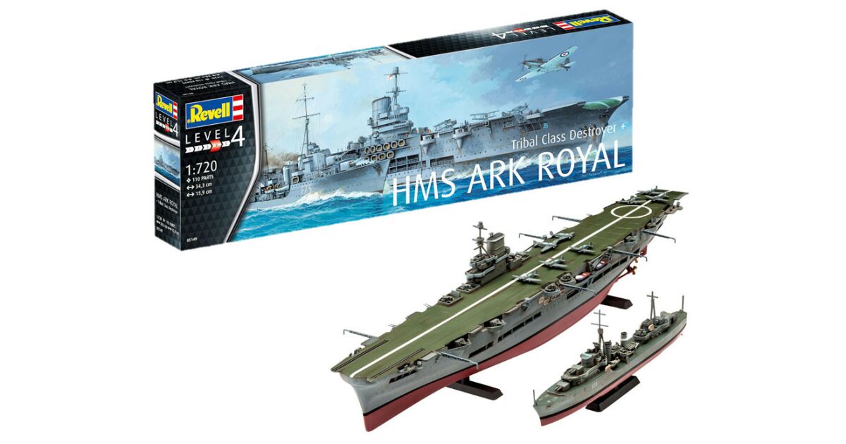 Revell HMS Ark Royal & Tribal Klasse Destoyer | Pepita.com