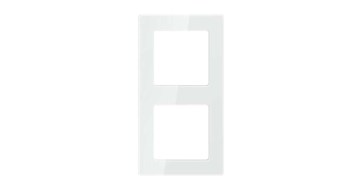 Avatto N-TS10-FRAME-W2 Light Switch Frame Horizontal 2 - White | Pepita.com