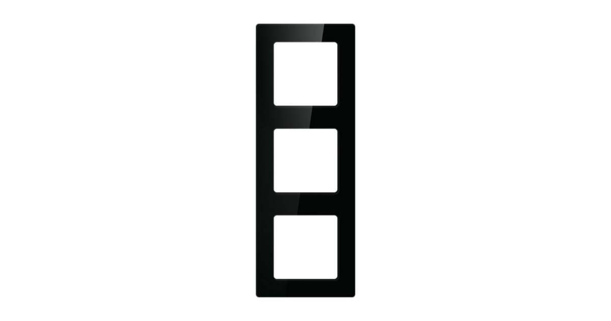 Avatto N-TS10-FRAME-B3 Light Switch Frame Horizontal 3-Mas - Black ...