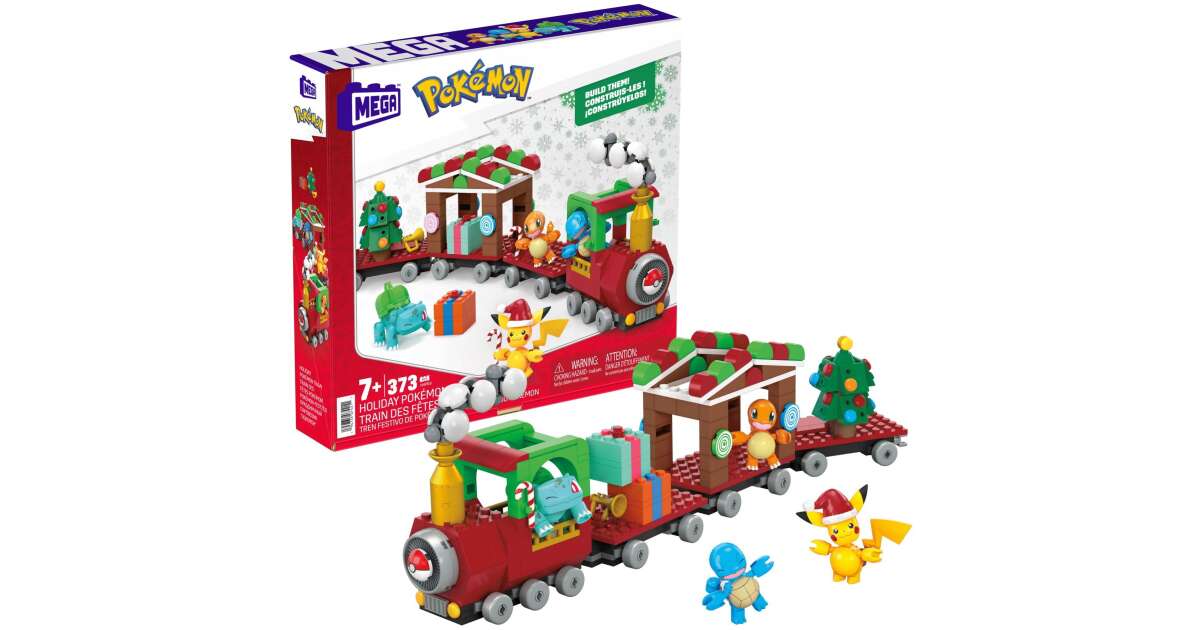 Mattel MEGA Pokémon Holiday Train 373 darabos építő készlet | Pepita.hu
