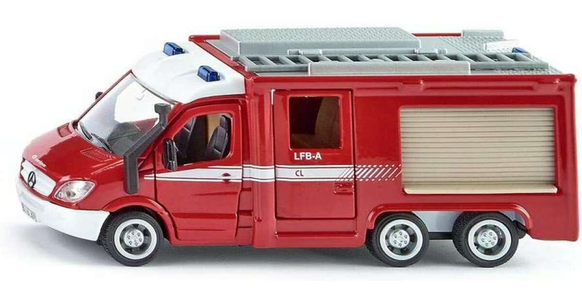 Siku Mercedes-Benz Sprinter 6x6 tűzoltóautóautó fém modell (1:50 ...